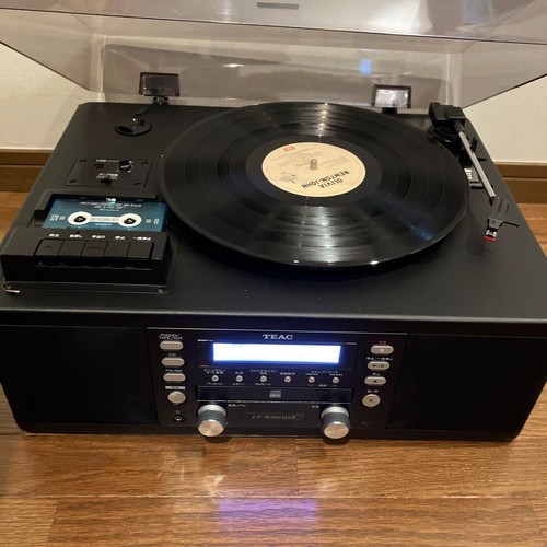 TEAC LP-R550USB-B CD Recorder with Turntable Cassette Player Working w ...
