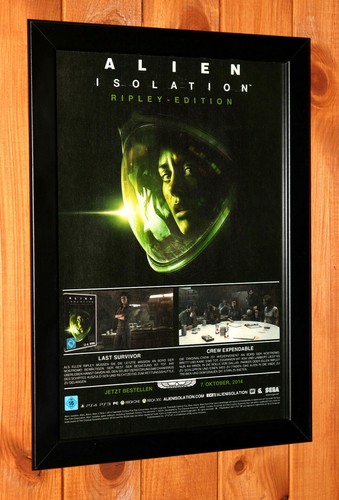 Alien Isolation PS3 PS4 Xbox 360 One Nintendo Switch Old Promo Poster ...