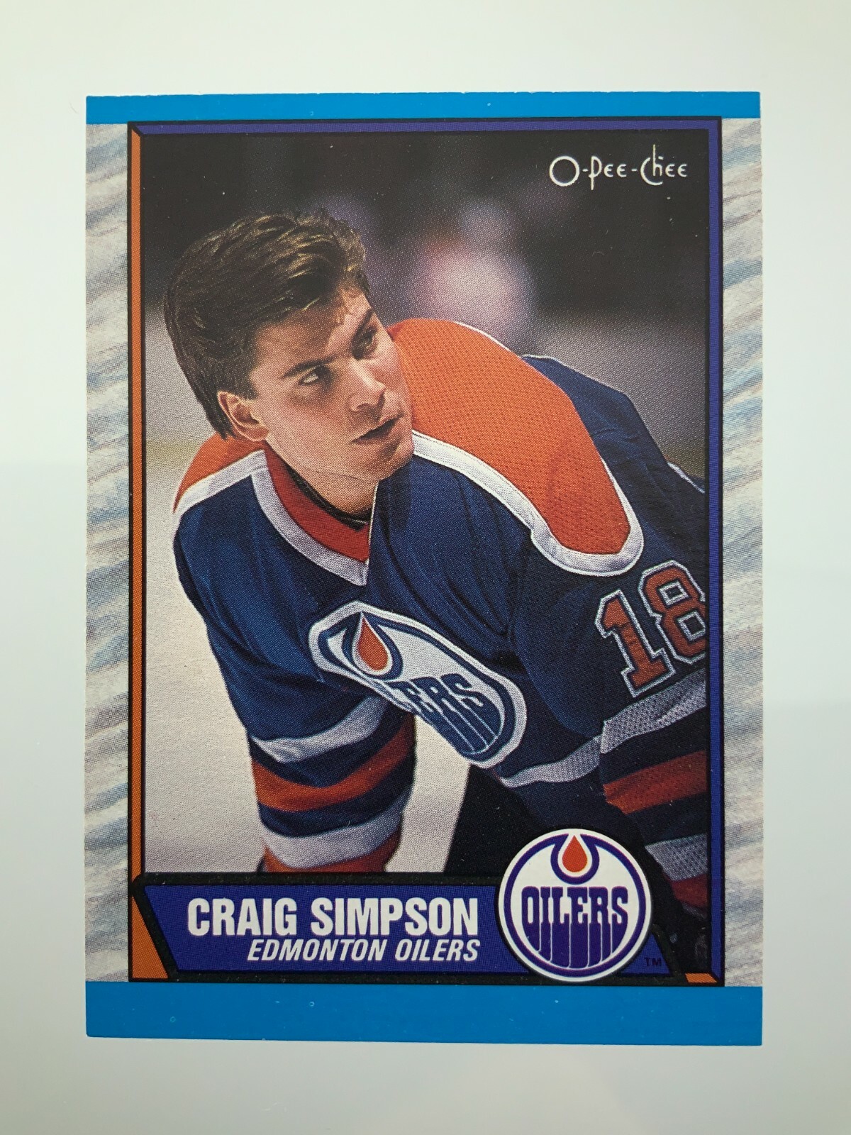 1989-90 Craig Simpson 99 OPC Edmonton Oilers O-Pee-Chee Hockey Card ...