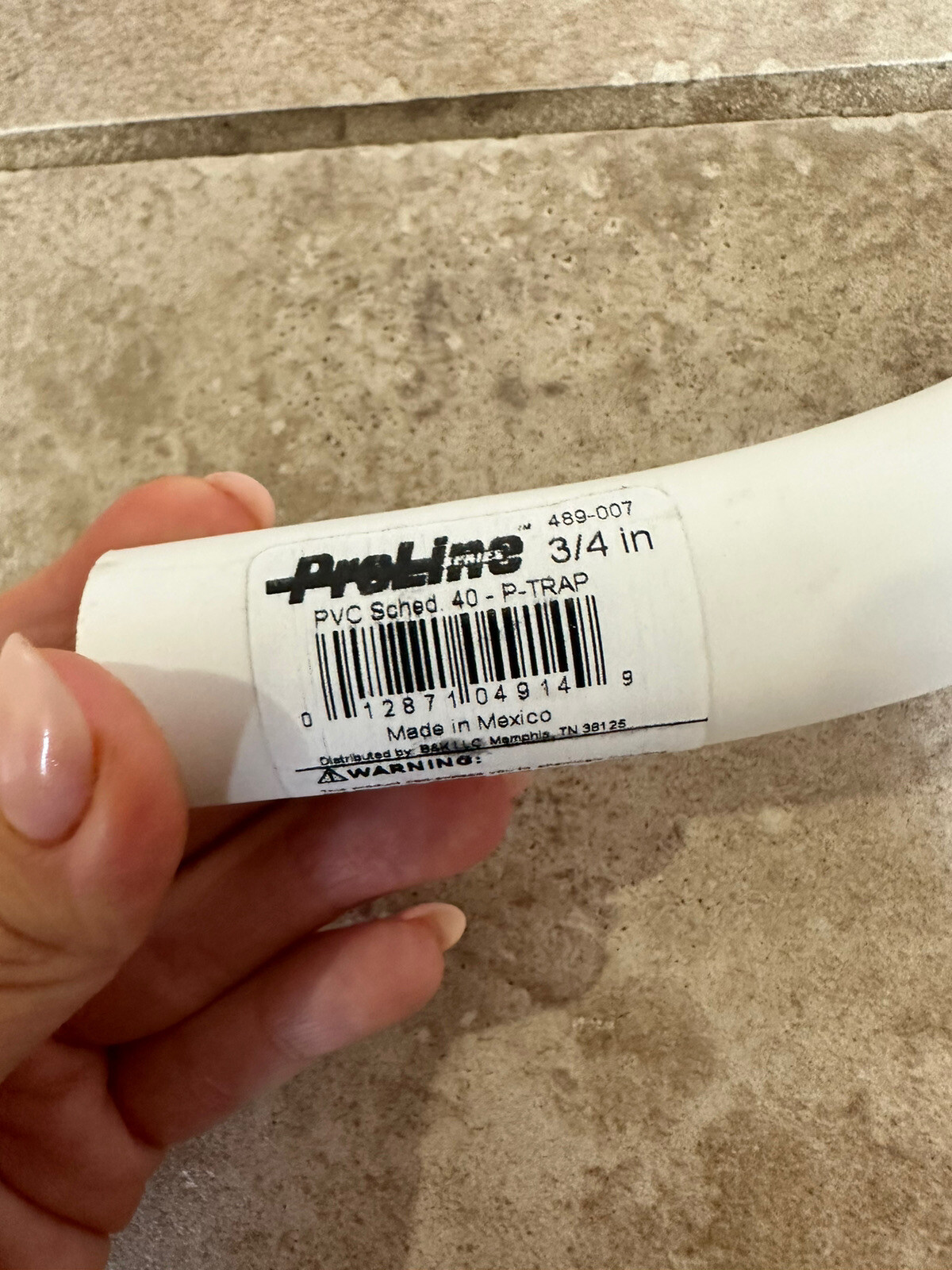 ProLine 489-007 3/4" PVC Schedule 40 P-Trap Case Of 50 Next Day ...