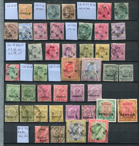 INDIA QV to KGVI OFFICIAL CEF IEF M&U Lot 89 Stamps | eBay