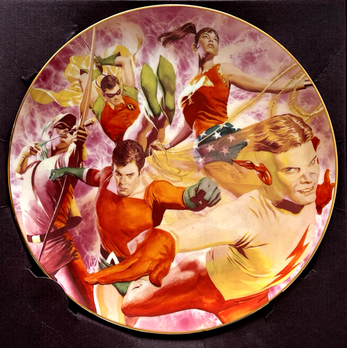 ALEX ROSS TEEN TITANS Vintage Collector's Plate 1999 972/2500 Pre-Owned ...