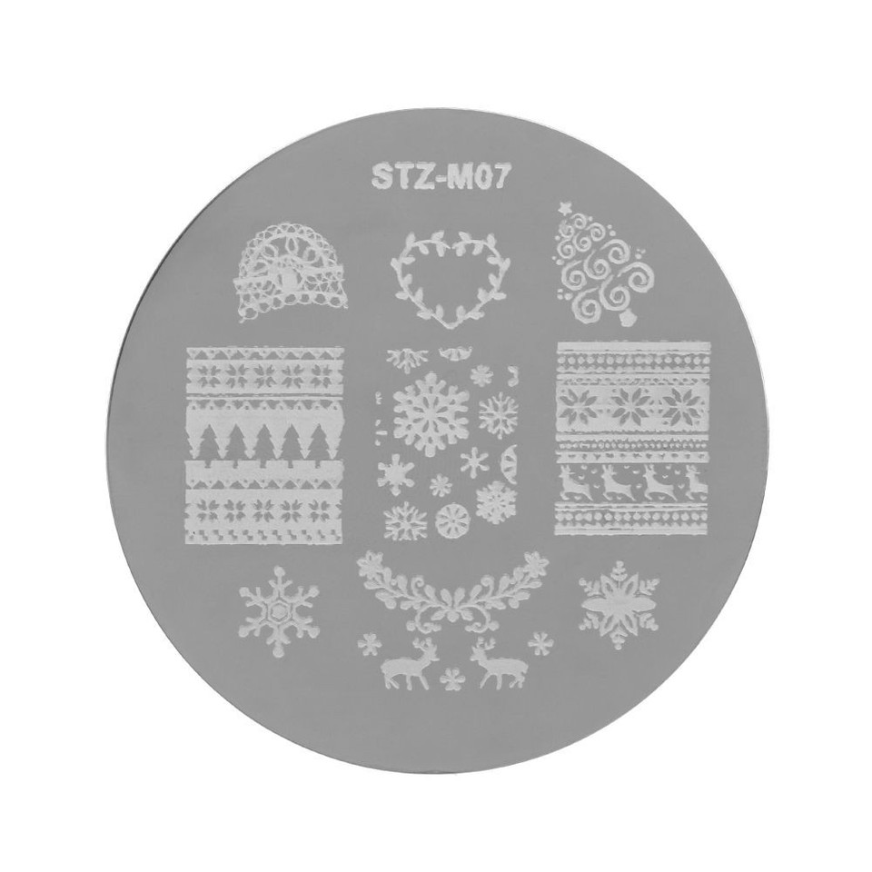 Santa Claus Nail Stamp Nail Stamping Plates Stencils Molds Polish ...