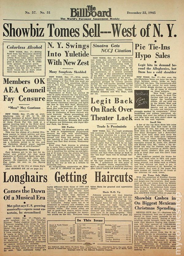 Billboard Magazine Dec 22 1945 VG | eBay