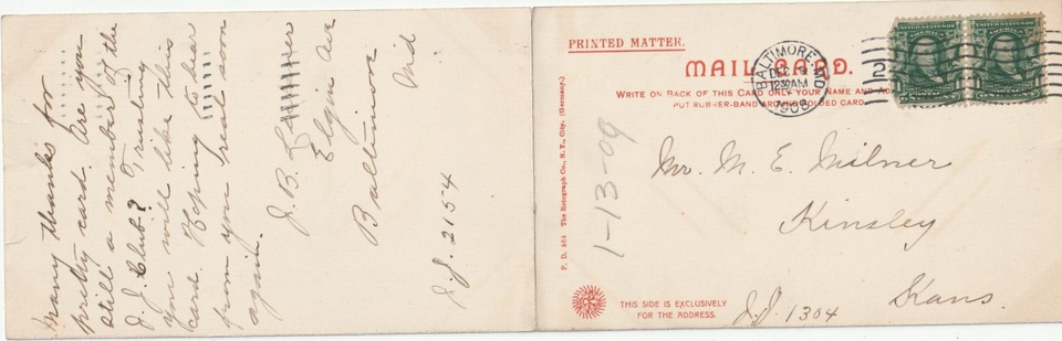 Baltimore MD THE BAY 1908 Bi-Fold Postcard Multiple Ships Seen | eBay