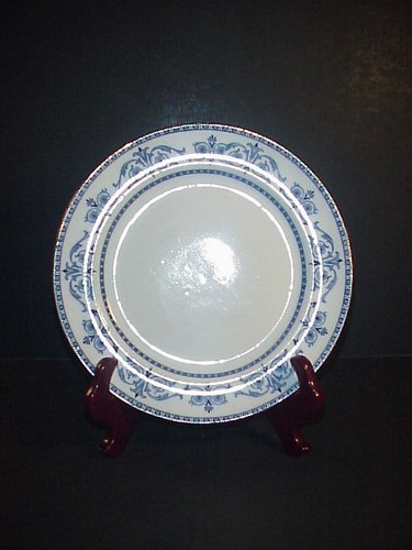 Flow Blue Dinner Plate Burgess & Leigh Middleport Pottery Burslem ...