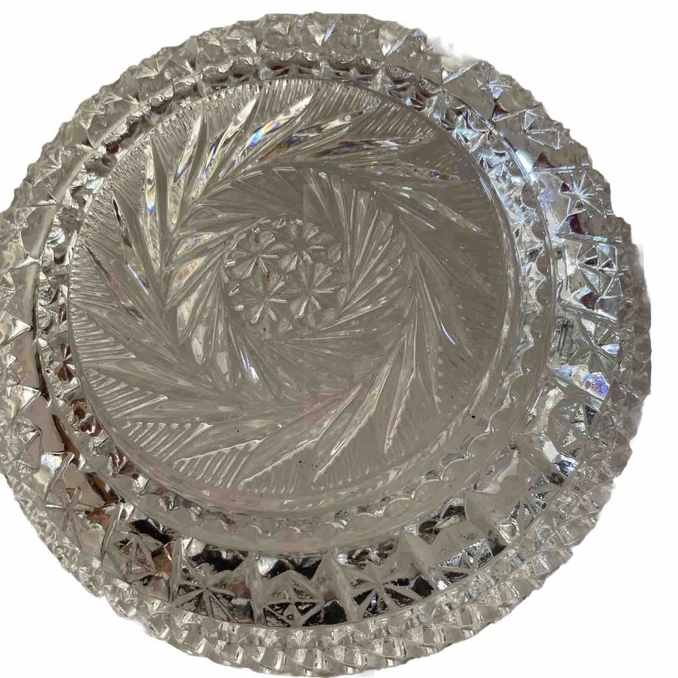 CRYSTAL BOWL ROUND 5 1/2"" X x 1 -1/4" Weight 13 OZ | eBay