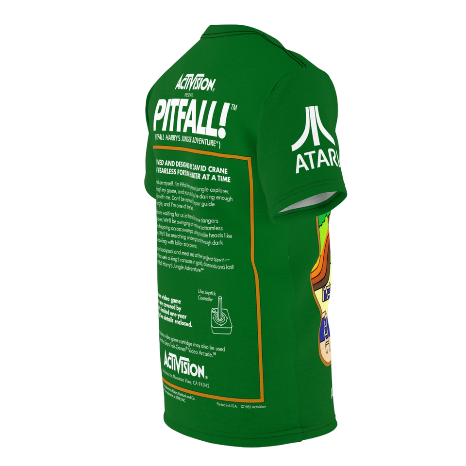 Pitfall! Activision Atari 2600 Retro Vintage Cover Video Game T-Shirt ...