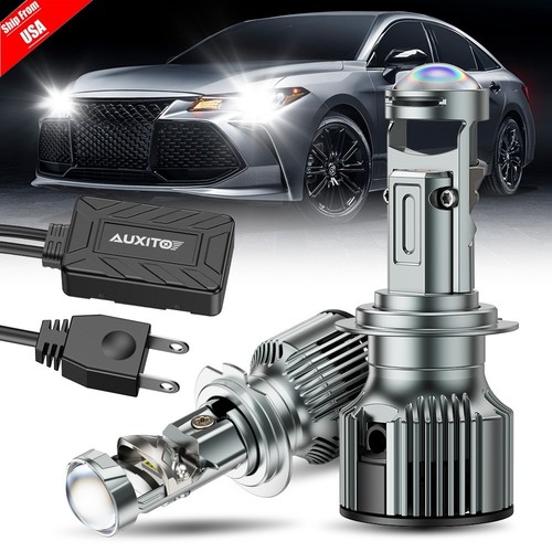H7 200W Bi-LED Projector Lens Headlight Bukbs Kit 50000LM High Low Beam ...