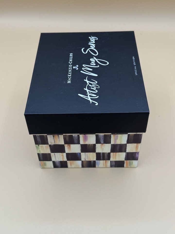 In Box MacKenzie Childs Charly Clements Artist Mug Cup Coffee Tea New ...