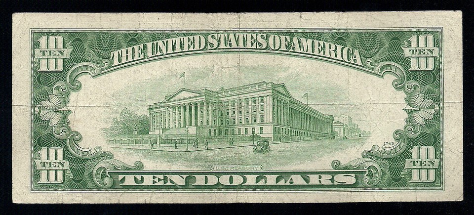1950-D $10 TEN DOLLAR *STAR* FRN FEDERAL RESERVE NOTE NEW YORK, NY ...