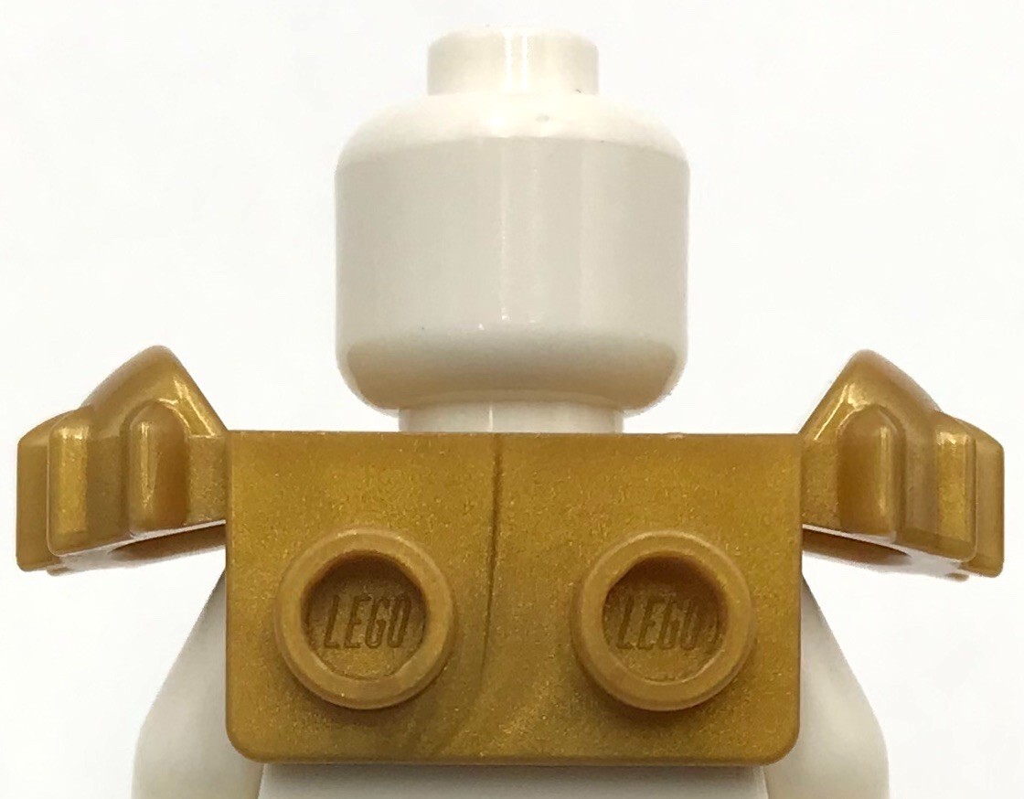 Lego New Pearl Gold Minifigure Armor Breastplate w/ Shoulder Pad Front ...