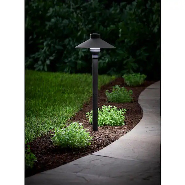Hampton Bay Outdoor Black Low Voltage Landscape Path Lights | Shelly ...