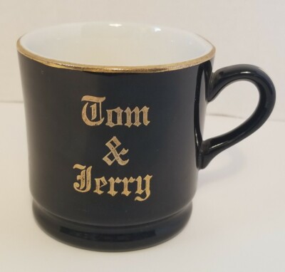 Vintage Tom & Jerry Mug Hall Made In USA Collectible Black Coffee Cup ...