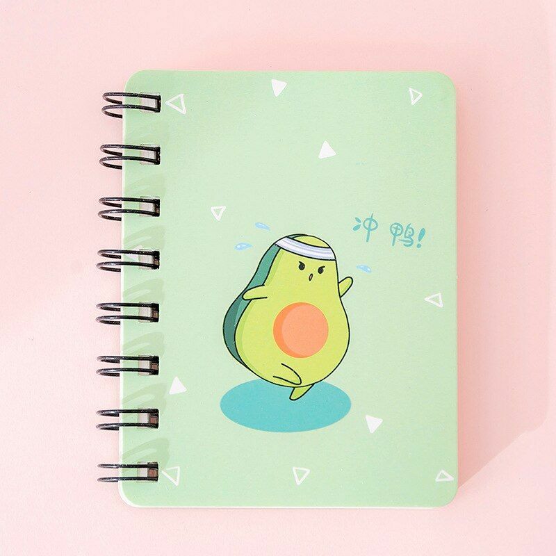 1pc Mini Portable Coil Notepad Cute Avocado Diary Notebook School ...