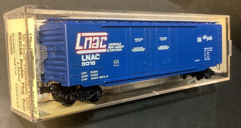 N Scale Kadee "Vintage" LNAC 50' Standard Steel Double Plug Door Box ...