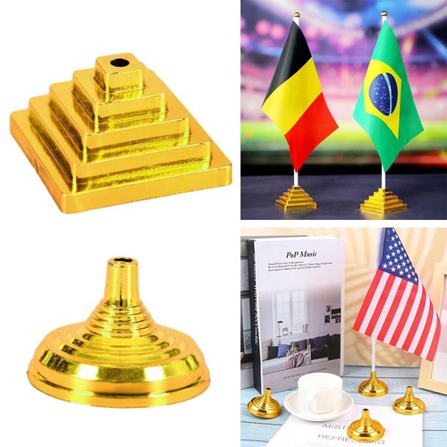 8Pcs Creative Flagpole Fixed Pole Stand Holder Small Stands Flag Base ...