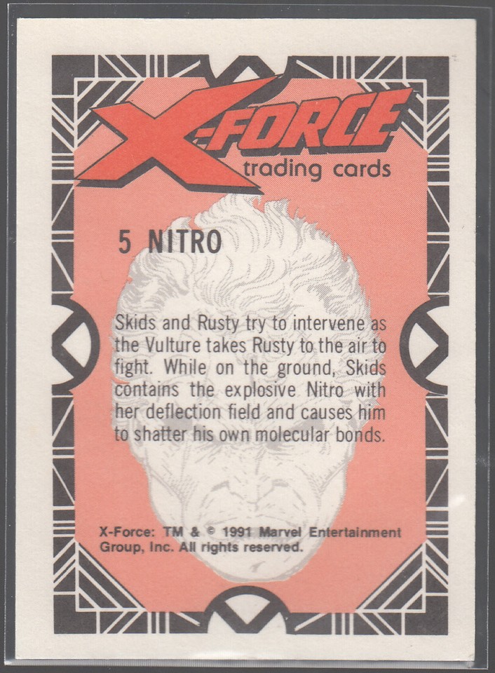 1991 Comic Images Marvel Comics X-FORCE #5 NITRO | eBay