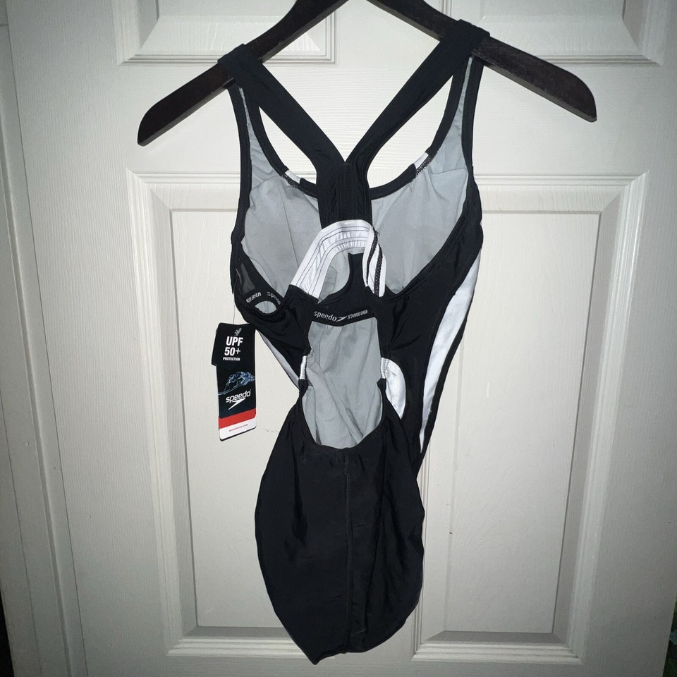 Speedo Quantum Fusion Splice Swimsuit for Women, Black, Size 6 | eBay