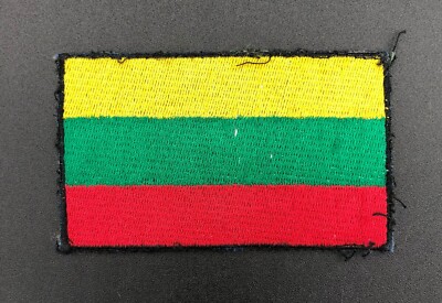 Lithuanian Flag Shoulder Patch Military Theatre Made Patch OIF OEF | eBay