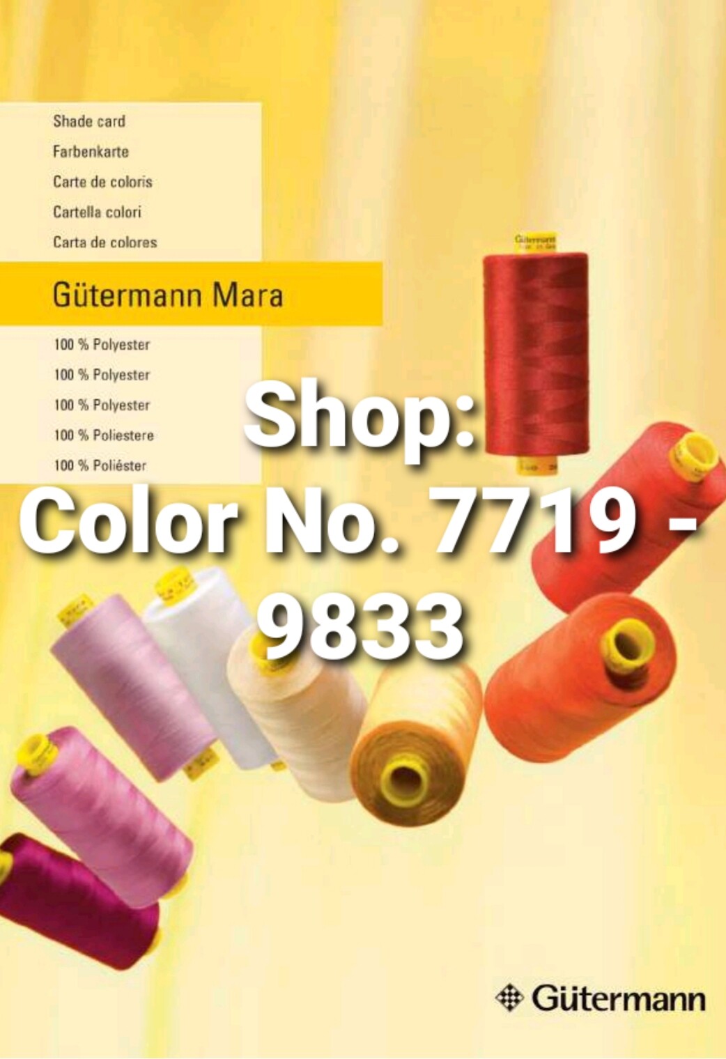 SPOOL LOTS Gutermann MARA No30 M1003/Tex100/TOPSTITCH Buttonhole&Jean ...