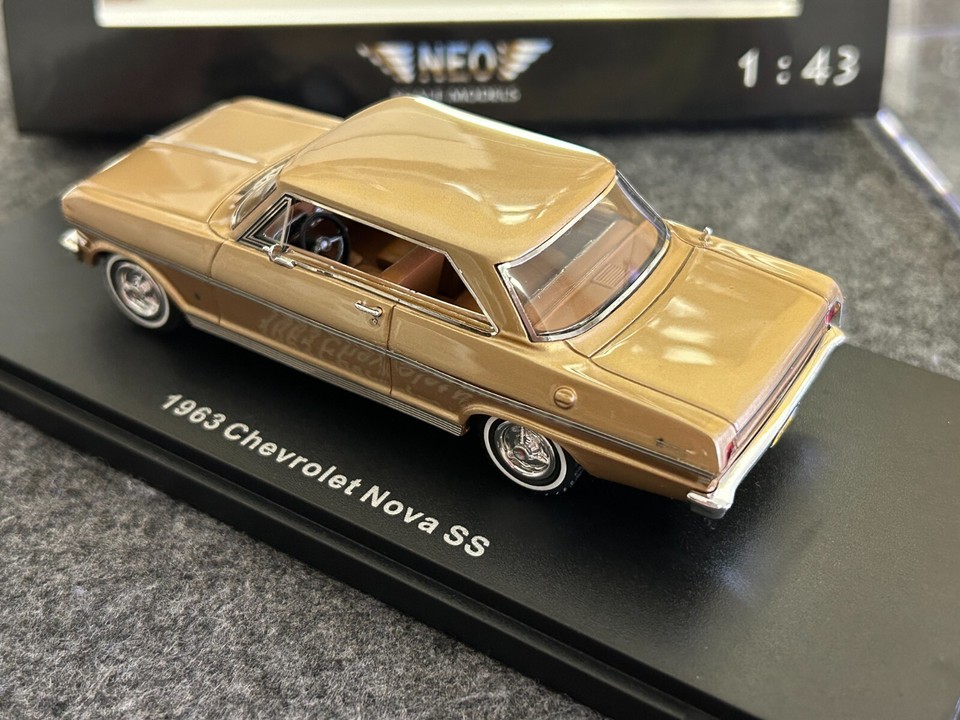 NEO 1/43 Chevrolet Nova SS 1963 Resin Models Car Colllection--Golden ...