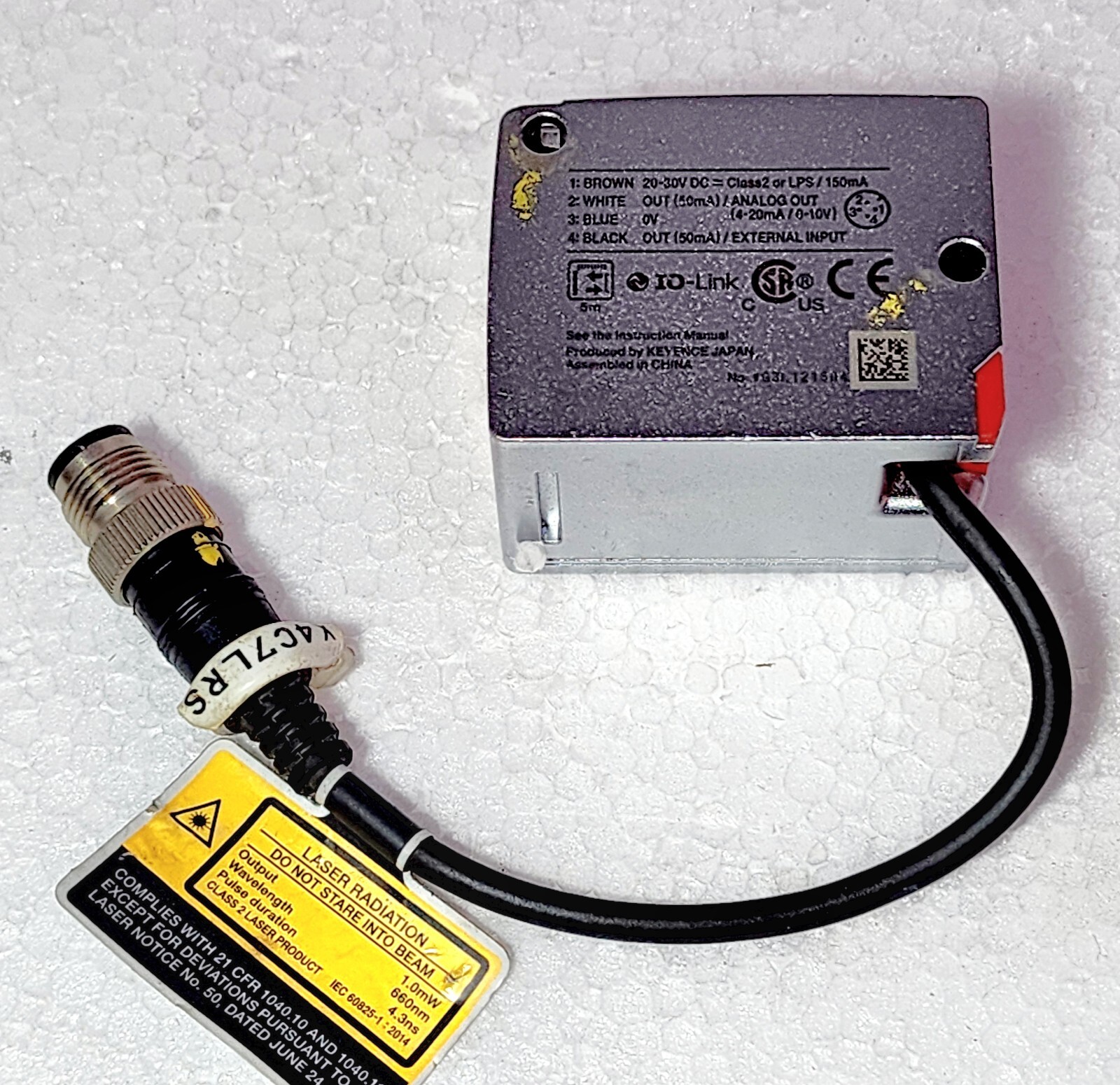 Keyence LR-TB5000C Laser Sensor Connector Cable Type LR-T Series #6 | eBay