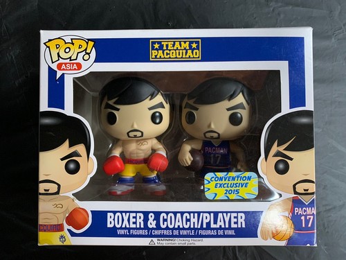 FUNKO POP! Asia RARE Manny Pacquiao (Boxer Coach/Player) 2-Pack PACMAN ...