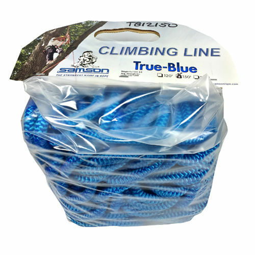 1/2" X 150FT SAMSON TRUE BLUE CLIMING LINE ROPE 7,300LB - ARBORIST ...