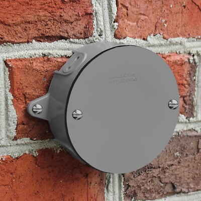 Lots of 10 - Sigma Electric Round Steel Flat Box Cover For Wet ...