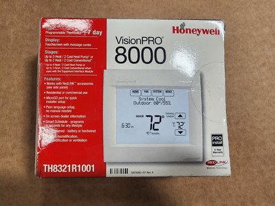 Honeywell VisionPRO 8000 with RedLINK Programmable Thermostat ...