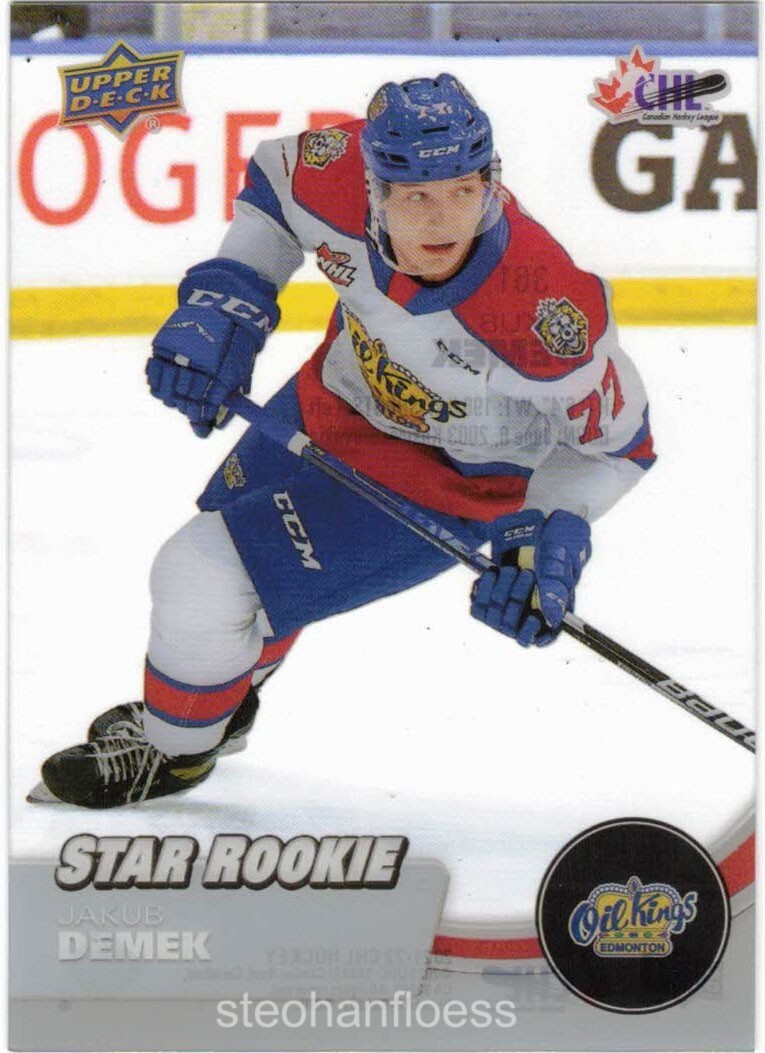 2021-22 Upper Deck CHL Clear Cut #361 Jakub Demek Vegas Golden Knights ...