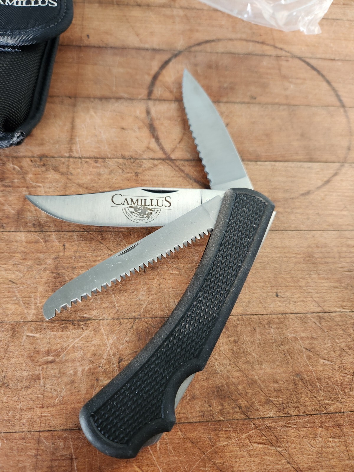 Camillus USA Promaster Triple Lockback Folding Pocket Knife 896 w ...