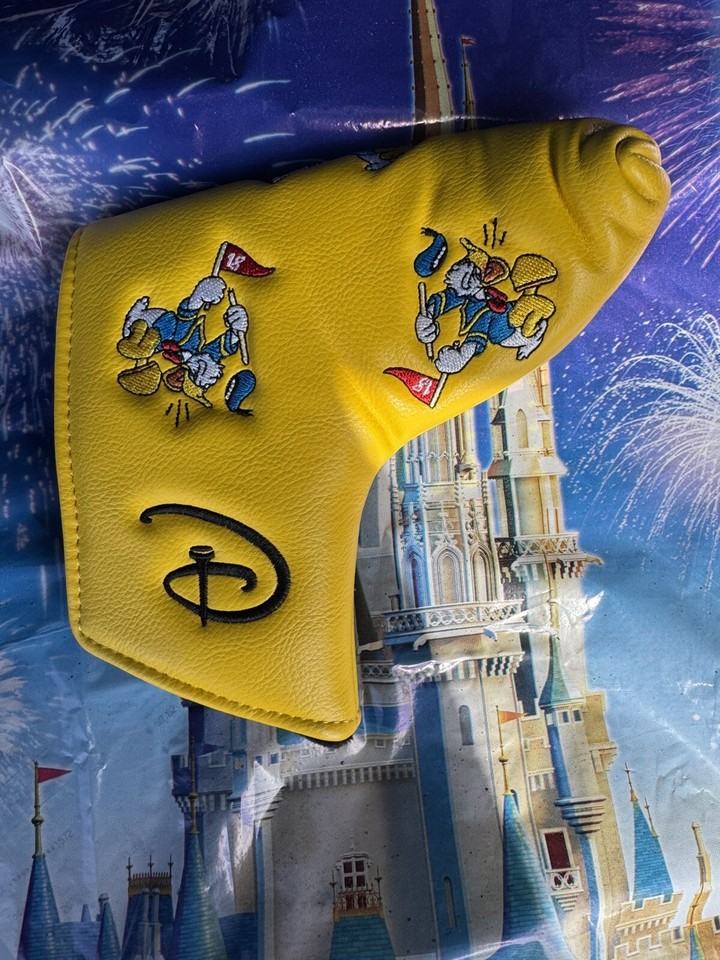 Walt Disney World Donald Duck Golf Blade Putter Head Cover Yellow ...