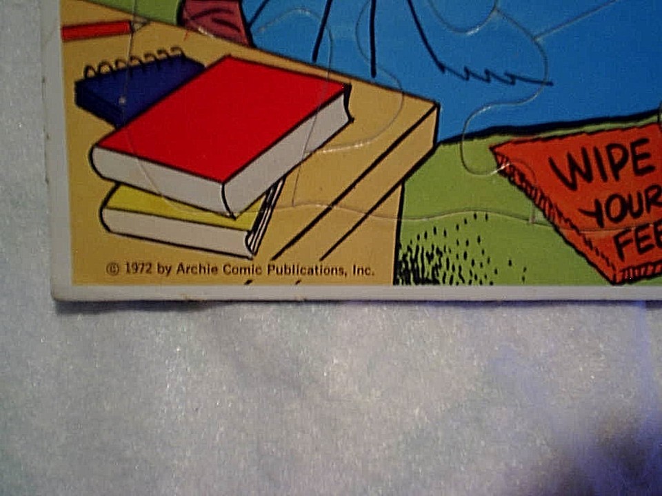 1972 ARCHIE RIVERDALE TRAY PUZZLE TV Show Cartoon,veronica lodge,betty ...