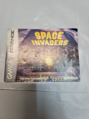 Space Invaders Game Boy Advance GBA MANUAL ONLY Authentic | eBay