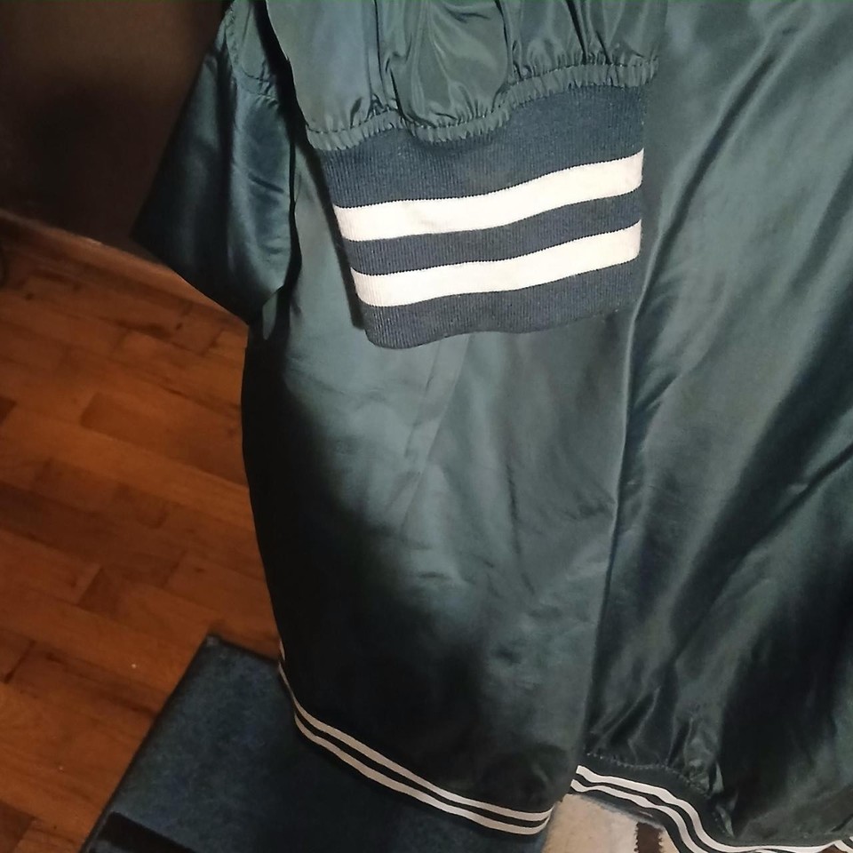Goodfellow & Co Men's Dark Green Varsity Jacket Striped Ribbed Trim ...