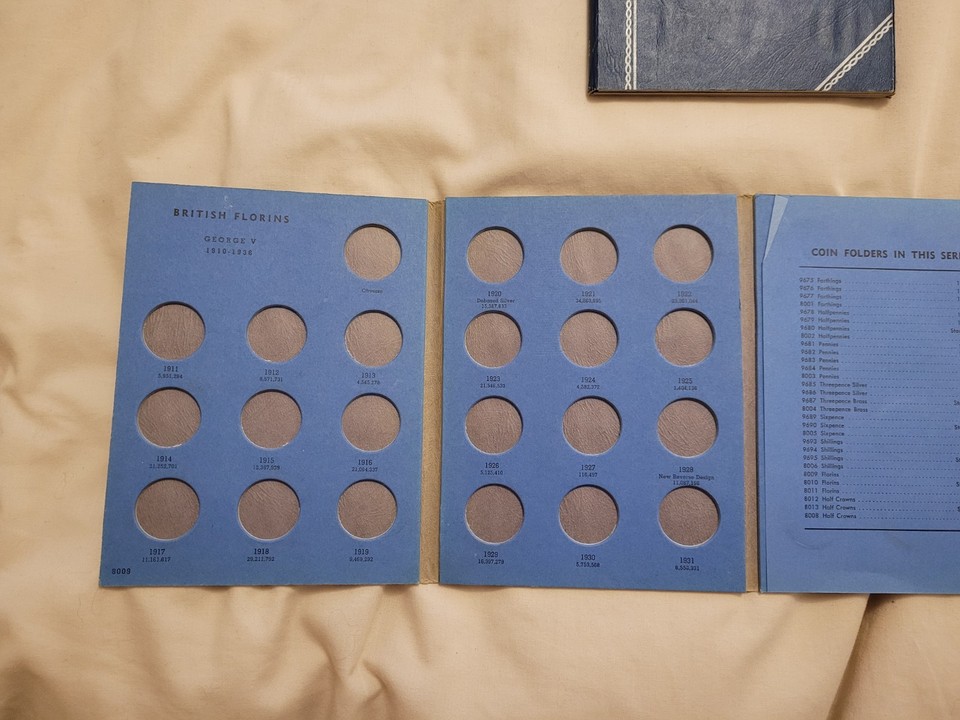 5 x Whitman, Silver Coin Collection Folders, (Empty). Good Condition ...