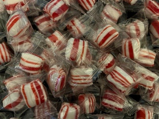 Peppermint MINT TWISTS Hard Candy- TWO POUNDS BULK CANDY- Great for ...