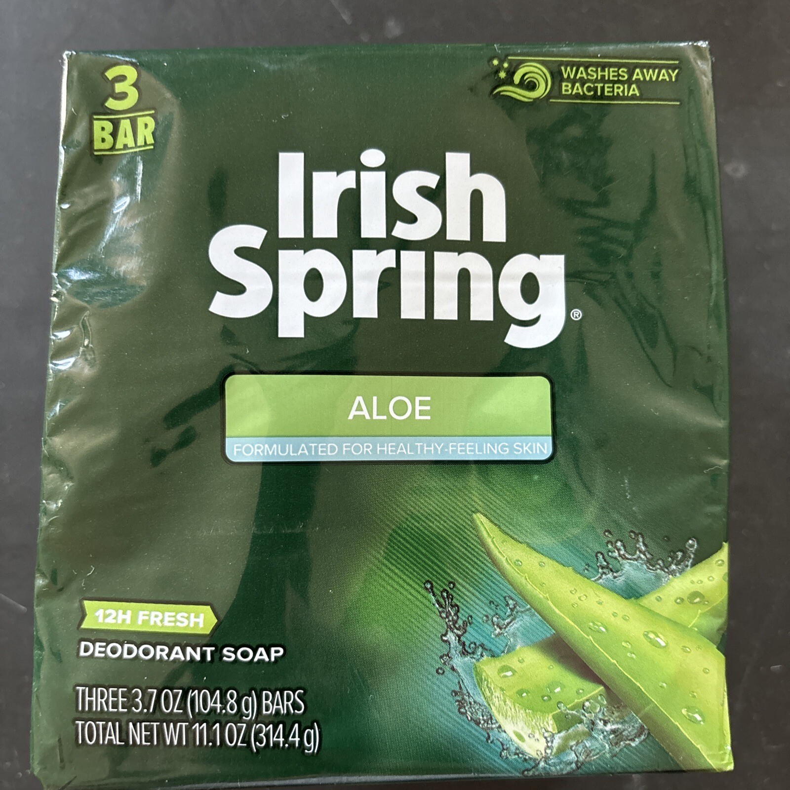 Irish Spring Deodorant ALOE Bar Soap - 3 Pack! ORIGINAL ALOE! NOT ALOE ...