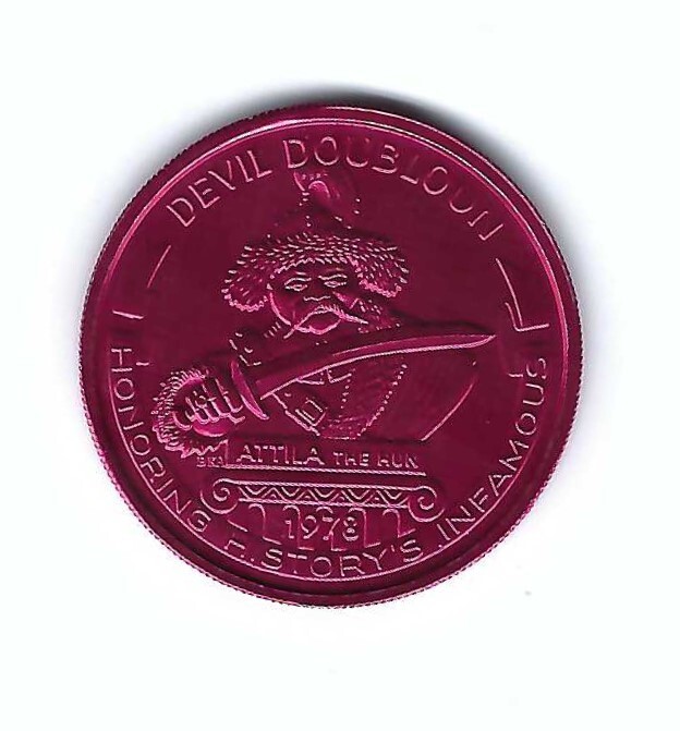 VINTAGE 1978 ATILLA THE HUN SATAN DOUBLOON COIN TOKEN MEDALLION | eBay