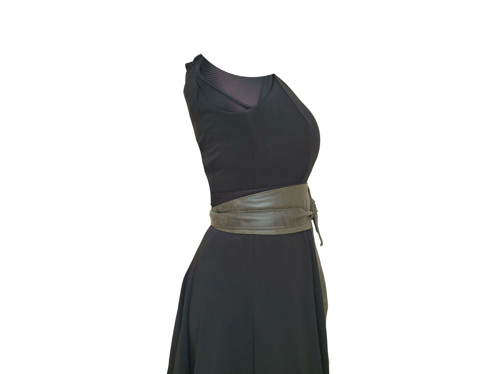 Green Leather Obi Belt, Fashion Women Wrap Belt, Sash Casual Wide Belts ...