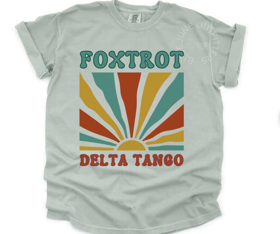 FOXTROT DELTA TANGO | RETRO AESTHETIC FDT T-SHIRT | ANTI-TRUMP TEE ...