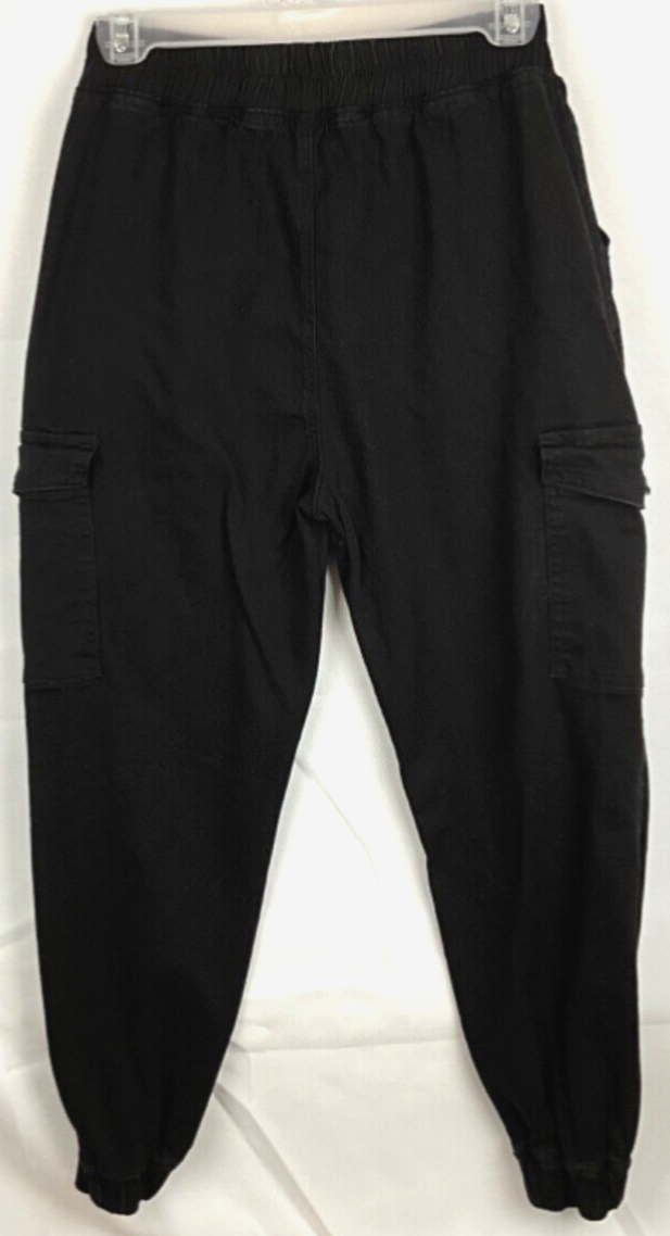 Hot Topic Women Black Denim Jogger Punk Pants Size S | eBay