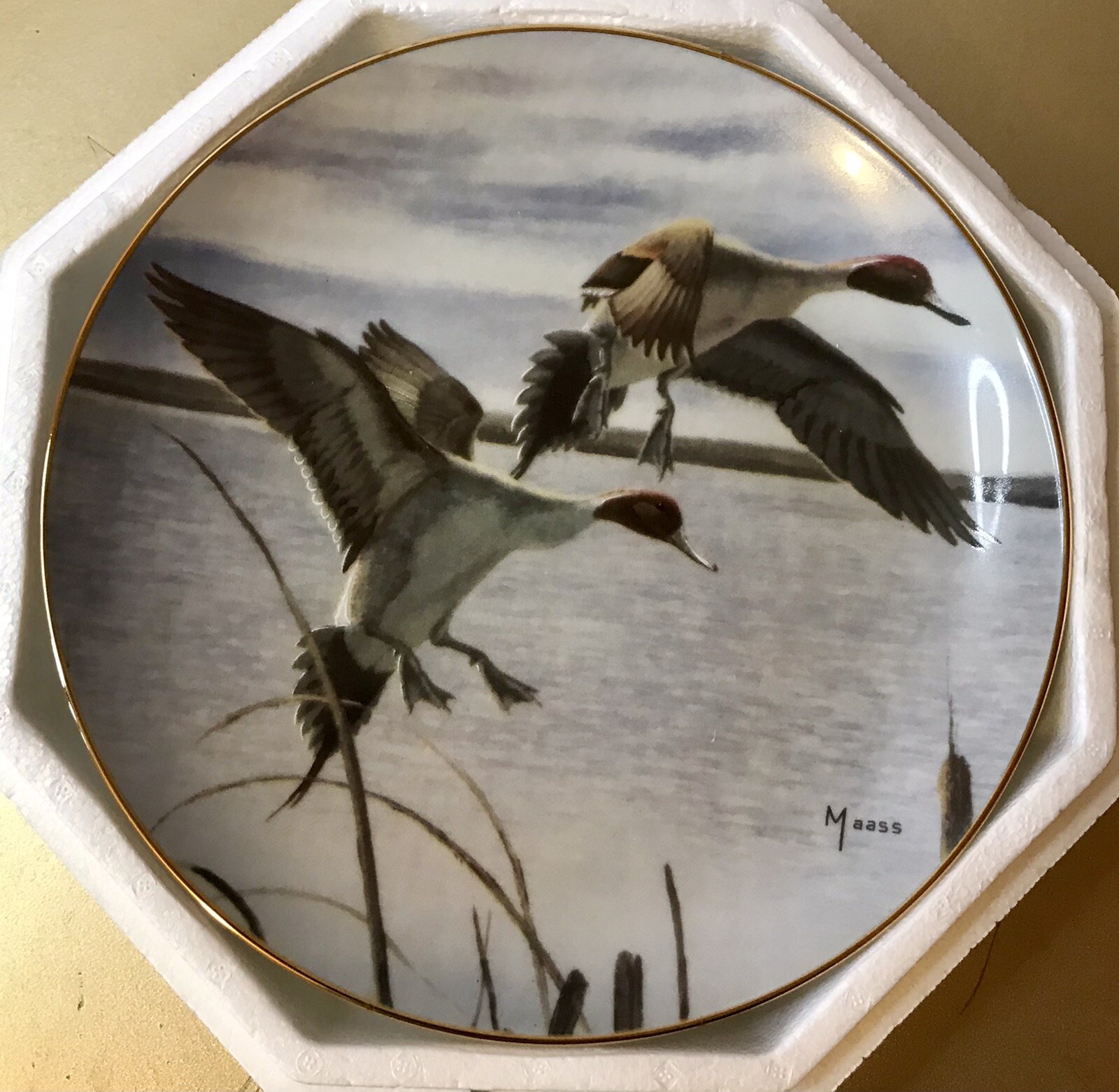Complete Set of (8) Danbury Mint Plates: Ducks Taking Flight by David ...
