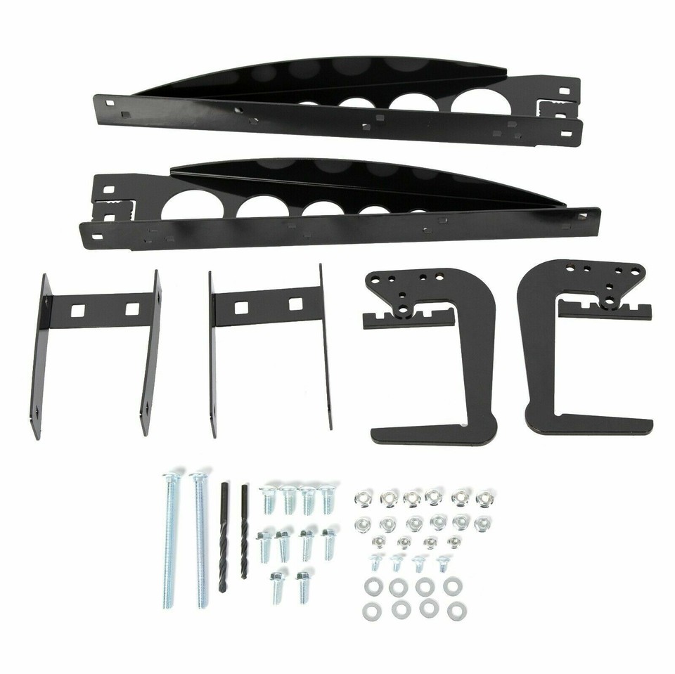 RV 4'' Square Rear Bumper Mounted Cargo Box Generator Tray Support Arms ...