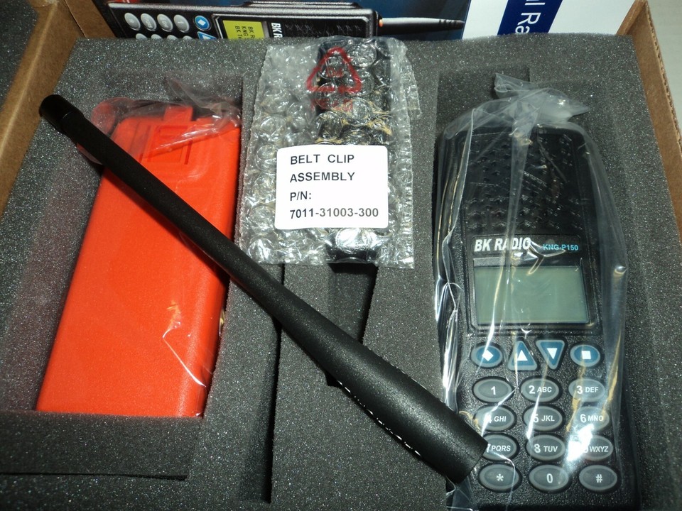 BK Radio KNG2-P150 Digital Portable Radio P25 APCO - 2048 Ch 6 Watt VHF ...