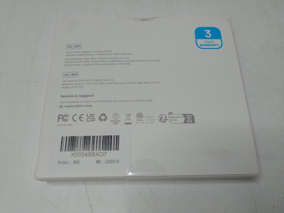 INIU Portable Charger BI-B41, 10000mAh 5V/3A Power Bank, USB C in & out ...