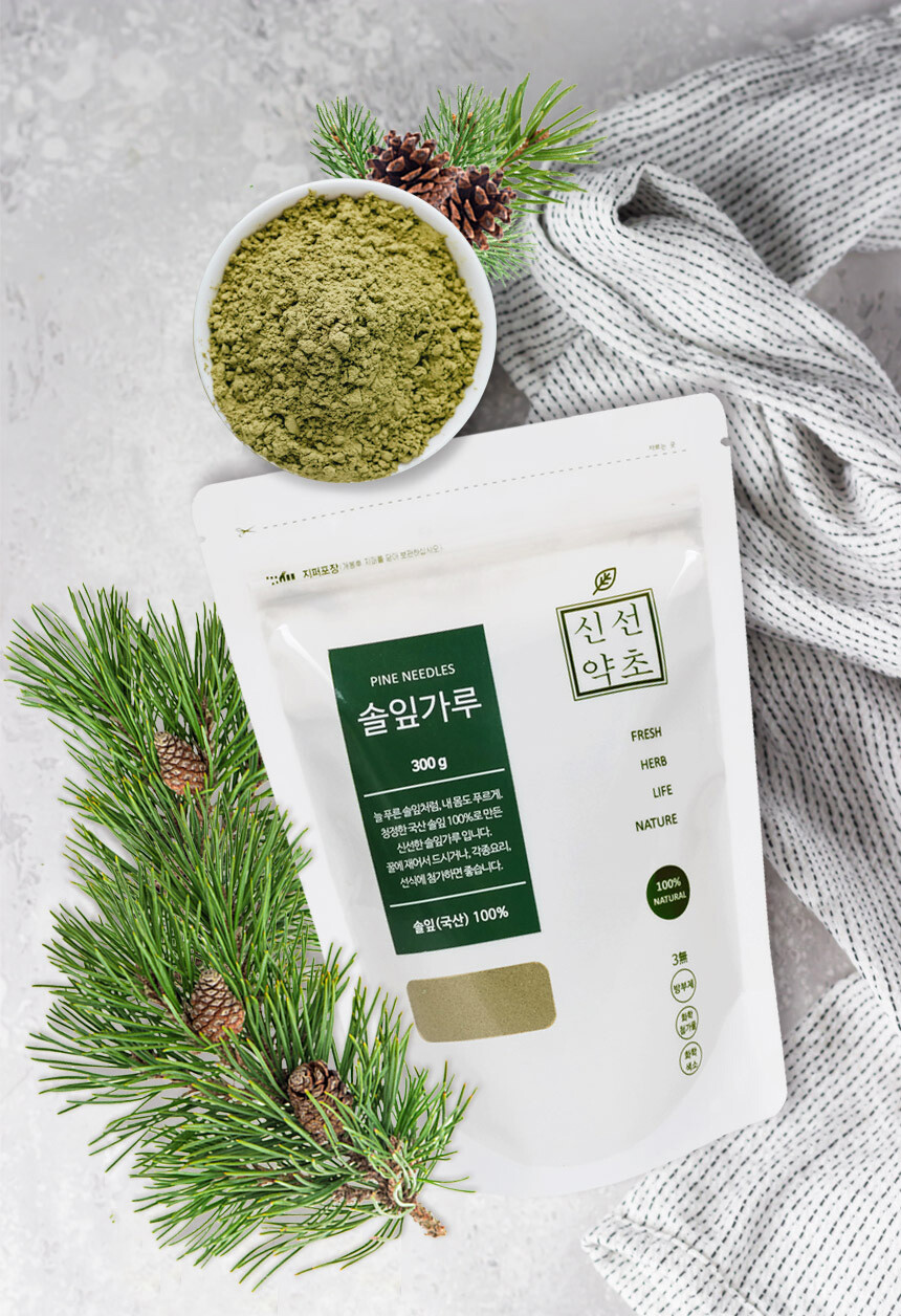 1+1+1 100% Natural Pine Needle Powder 300g Medicinal Korean Herbal ...