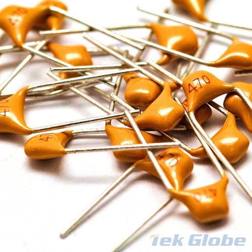 100pcs Monolithic Ceramic Chip Capacitor 470 47PF 50V 5% 5.08mm Pitch ...